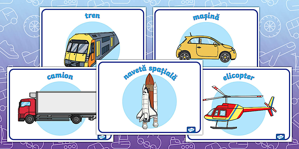 Mijloace de transport – Planșe (teacher made) - Twinkl