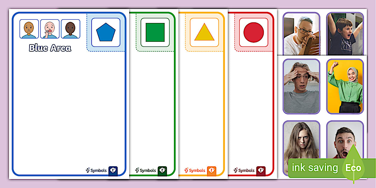 Twinkl Symbols: Areas of Self-Regulation Photo Sorting Activity
