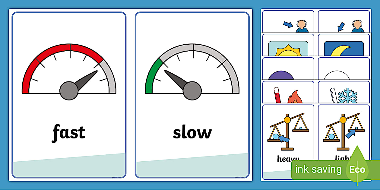 Twinkl Symbols: Opposites Concept Cards (Teacher-Made)