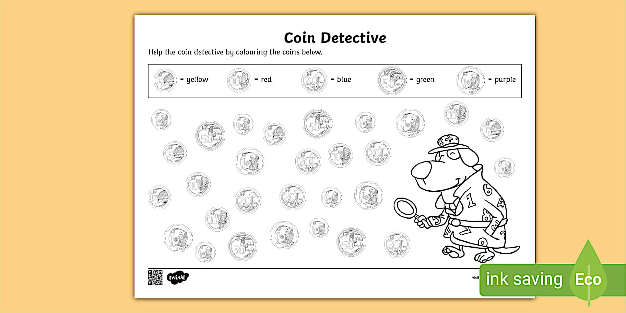 Singapore Money - Coin Detective Worksheet