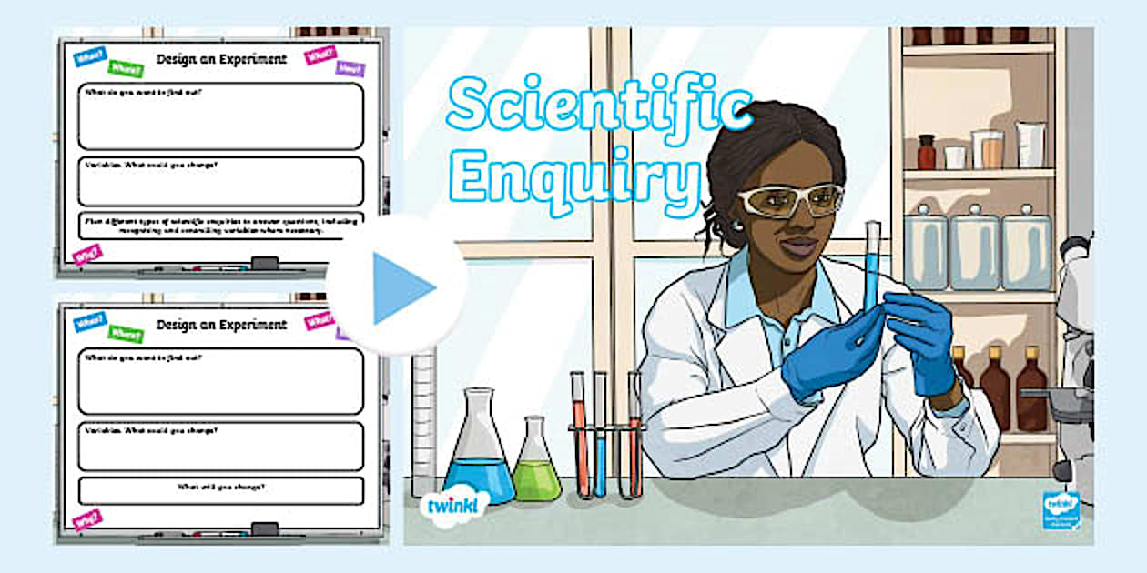 Planning a Science Investigation KS2 - Template PowerPoint