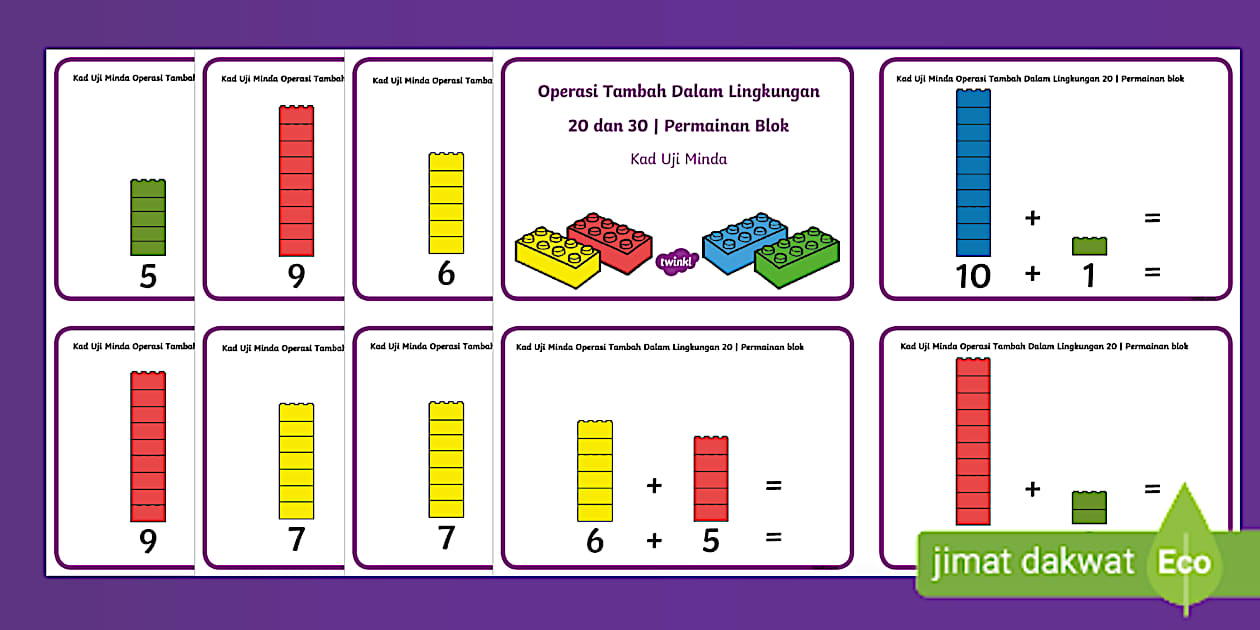Permainan Matematik Operasi Tambah Dalam Lingkungan 20 & 30