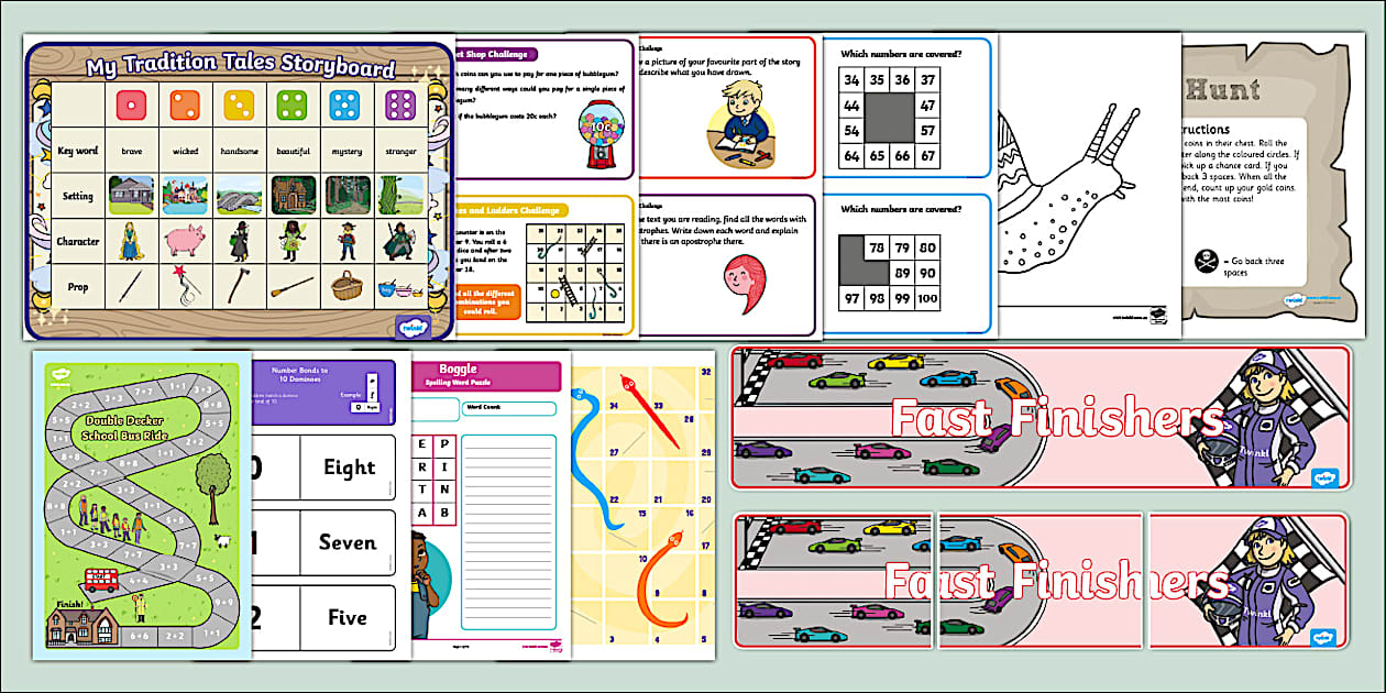 Early Finisher Activities Pack - F-2 (teacher made) - Twinkl
