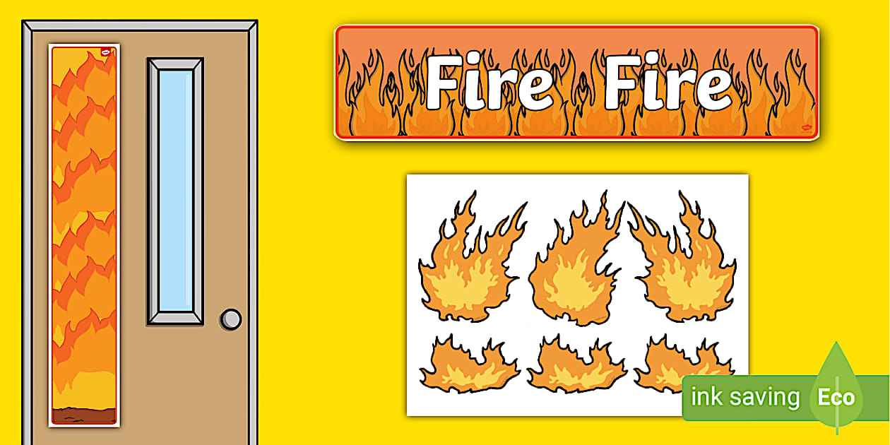 Fire Door Decoration Pack (Teacher-Made) - Twinkl