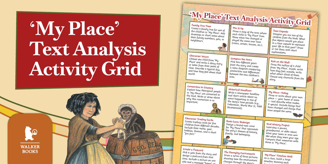 My Place Activity Grid for Year 5-6