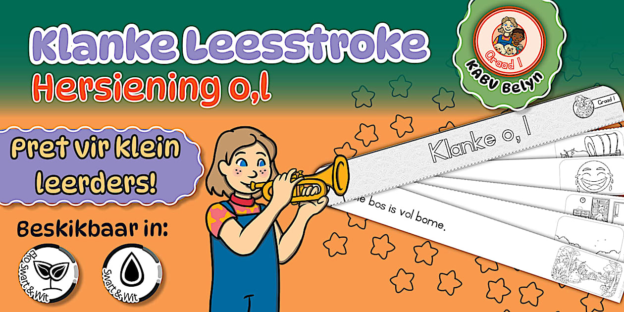 Gr 1 Klanke- Kwt1 Hersiening o, l- Leestroke (In Lyn met KABV)
