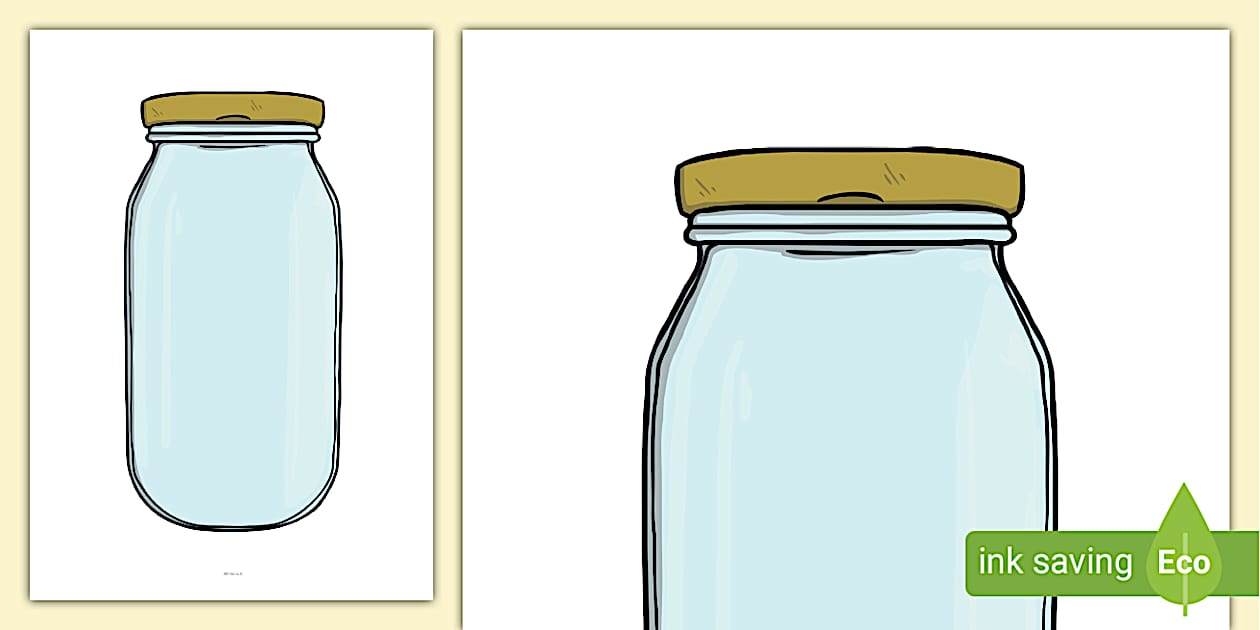 Jam Jar Display Cut-Out (teacher made) - Twinkl
