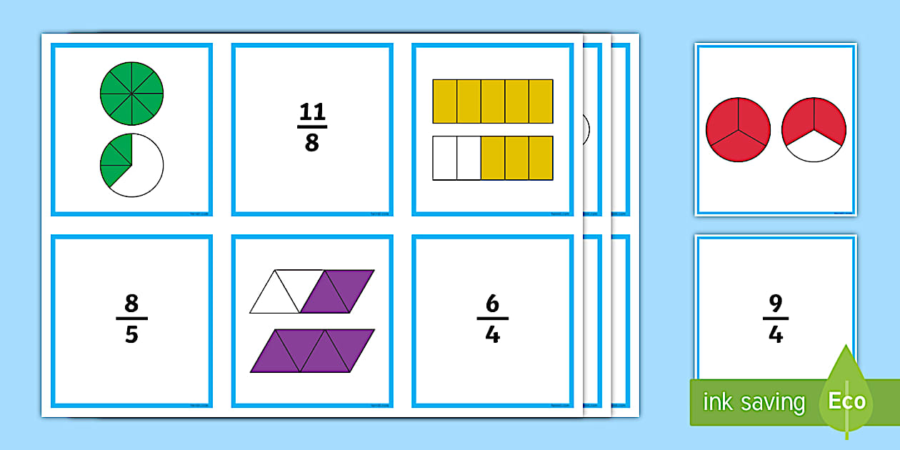 Improper fractions | Year 3 (teacher made) - Twinkl