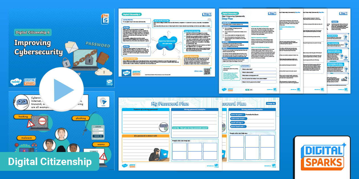 Digital Sparks: Digital Citizenship 6: Step 5 (teacher made)