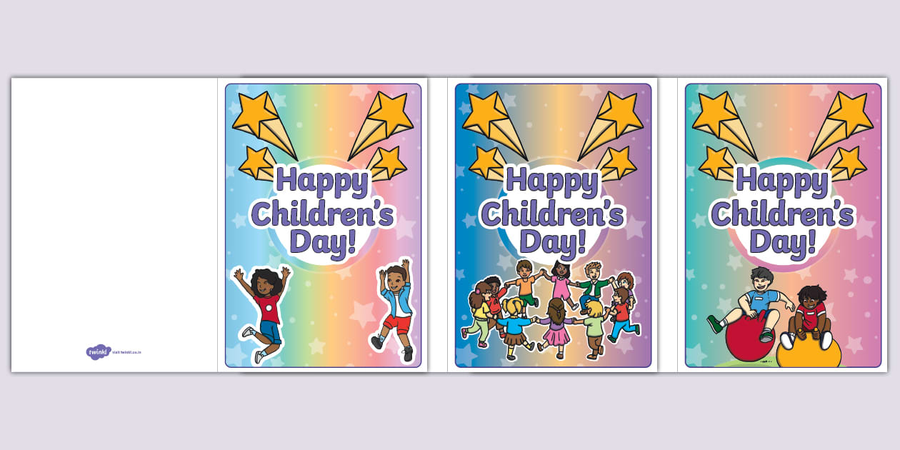 Children's Day Greeting Cards (Teacher-Made) - Twinkl