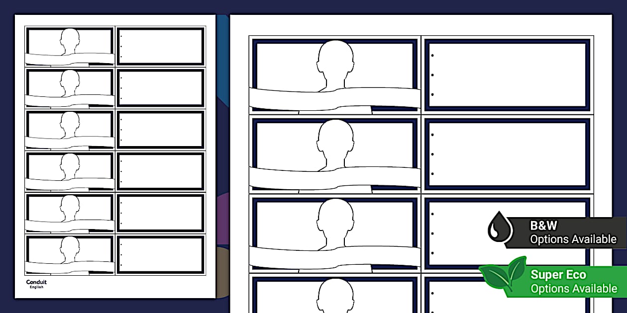 Blank Character Cards (Teacher-Made) - Twinkl