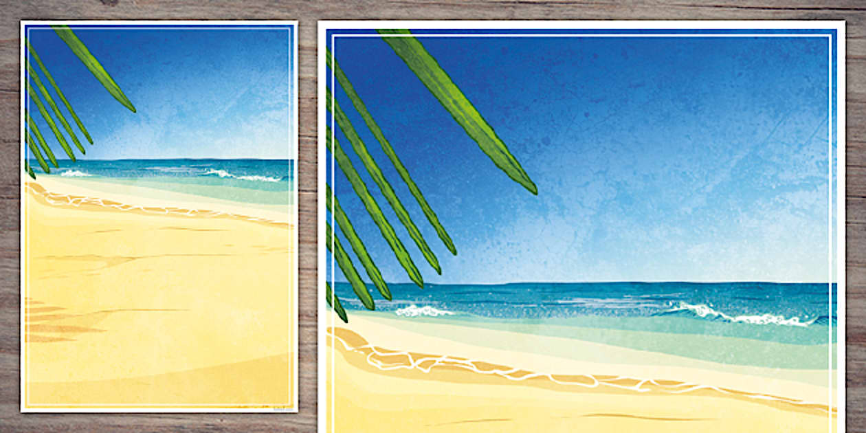 Summer Beach Poster | Twinkl Party (Teacher-Made) - Twinkl