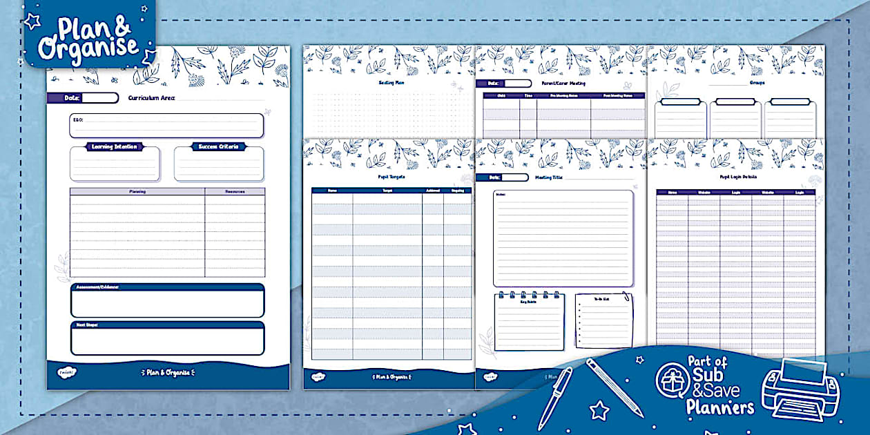 Scottish Planner Additional Pages Pack (teacher made)