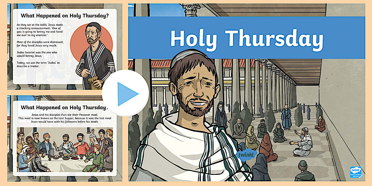 Holy Week Thursday PowerPoint (teacher made) - Twinkl