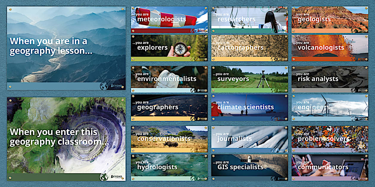 When You Enter This Geography Classroom Secondary Display Pack