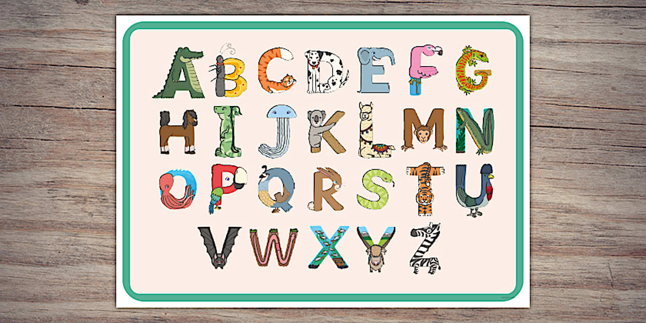 Animal Alphabet Placemats A-Z | Twinkl Party - Twinkl