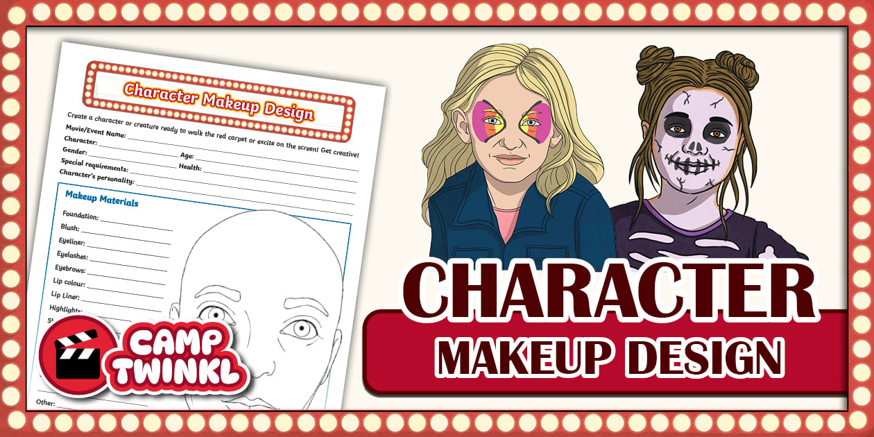 Movie Character Makeup Design Activity