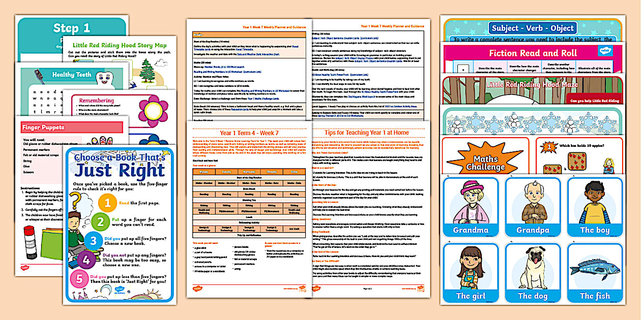 Year 1 Term 4 Week 7 Remote Home Learning Pack - Twinkl