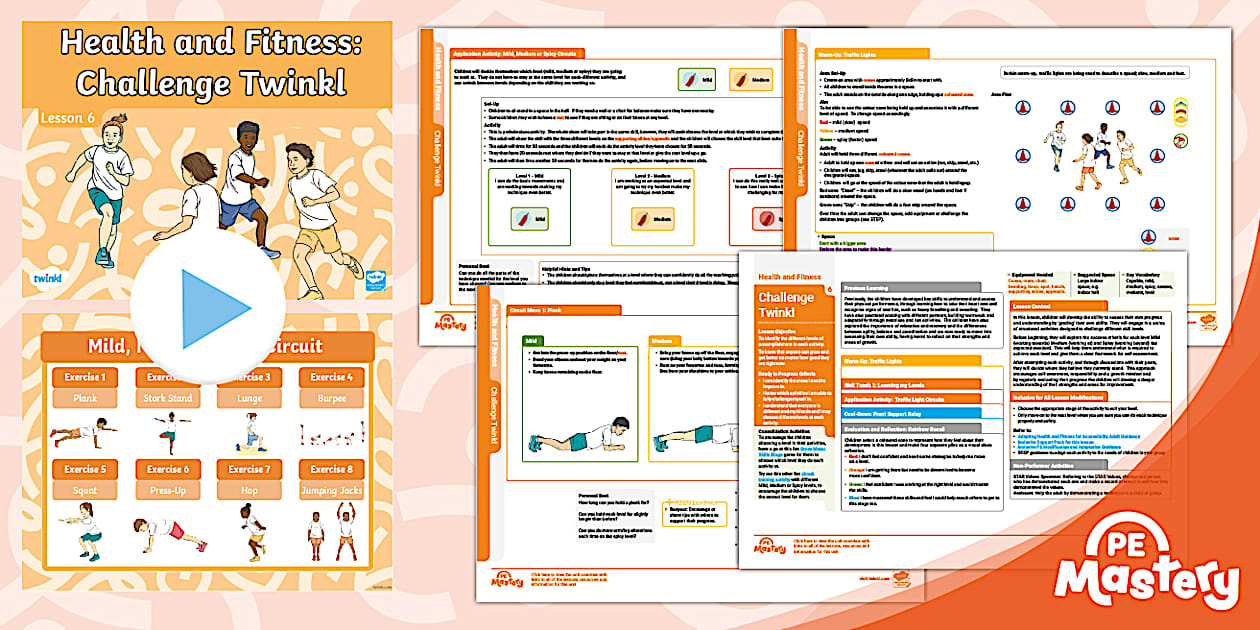 PE Mastery: Year 2 Health and Fitness L6 - Challenge Twinkl