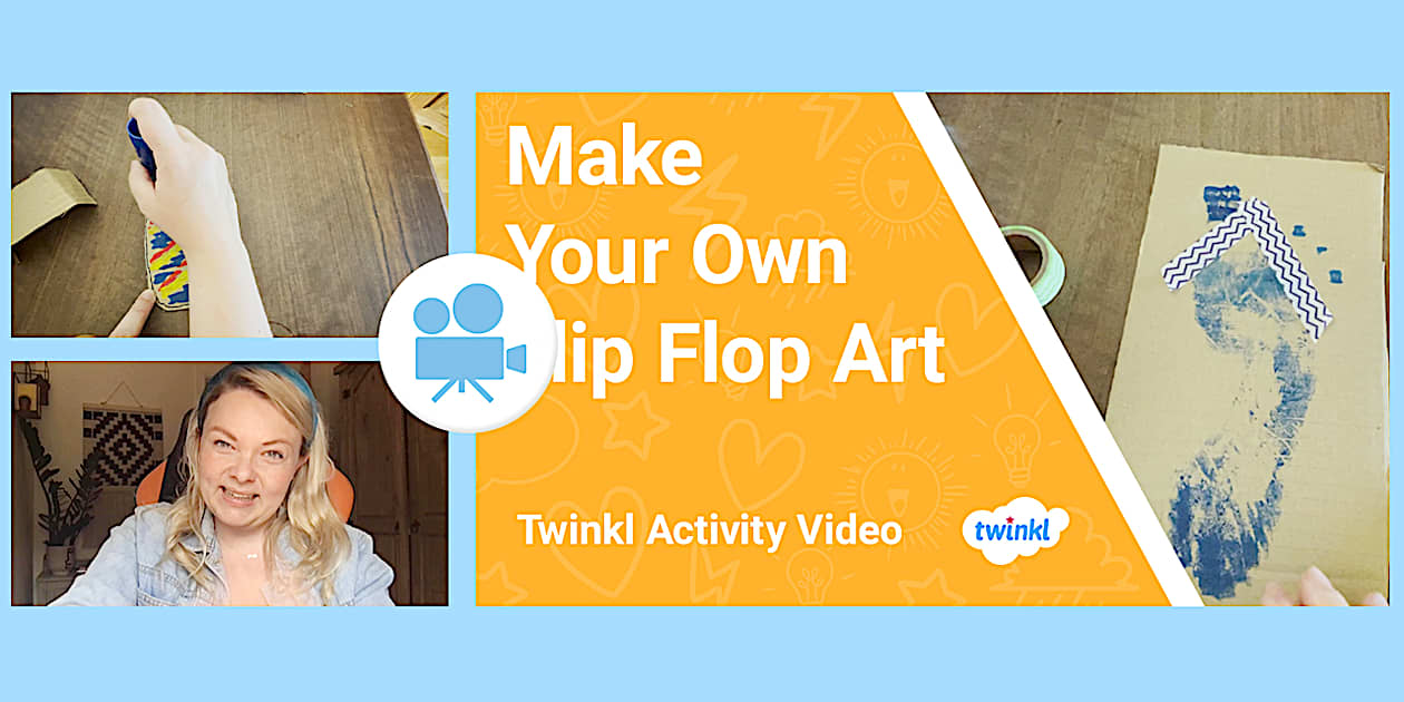 Flip Flop Art Activities | KS2 Holiday Club Craft Ideas