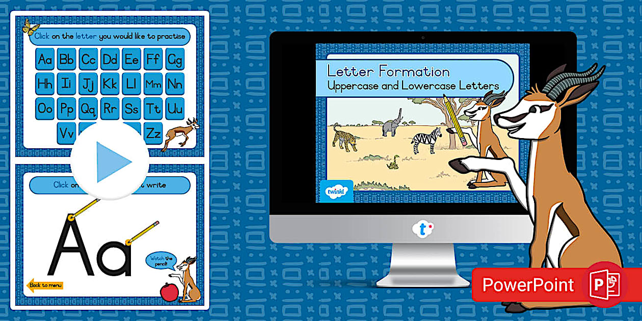 Grade 1 Uppercase and Lowercase Letter Formation PowerPoint