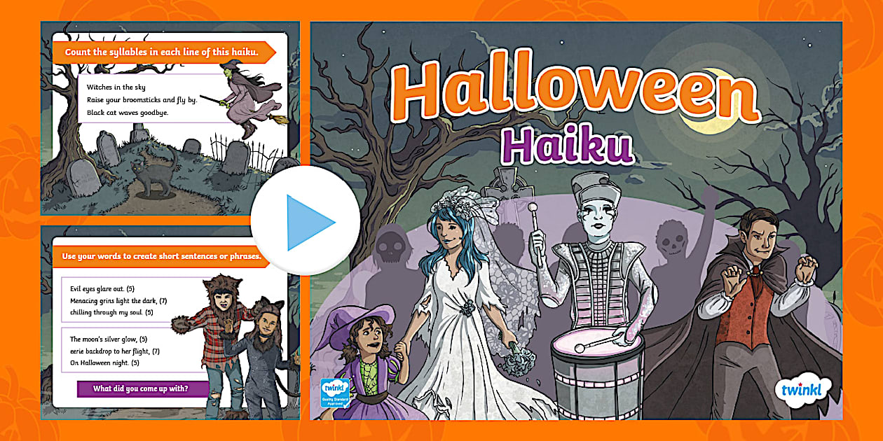 Halloween Haiku PowerPoint (Teacher-Made) - Twinkl