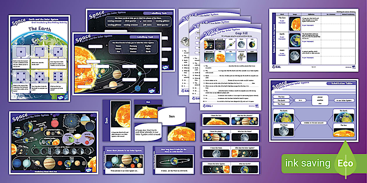 EAL Science Space Younger Learners Scaffolding Resource Pack