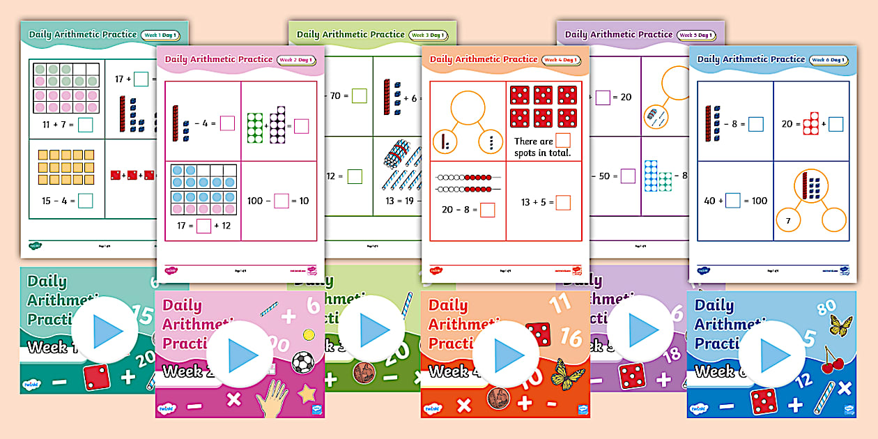 👉 Year 2 Autumn 2 Daily Arithmetic Practice Pack