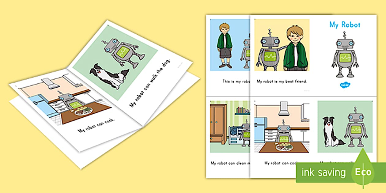 Editable My Robot Emergent Reader (teacher made) - Twinkl