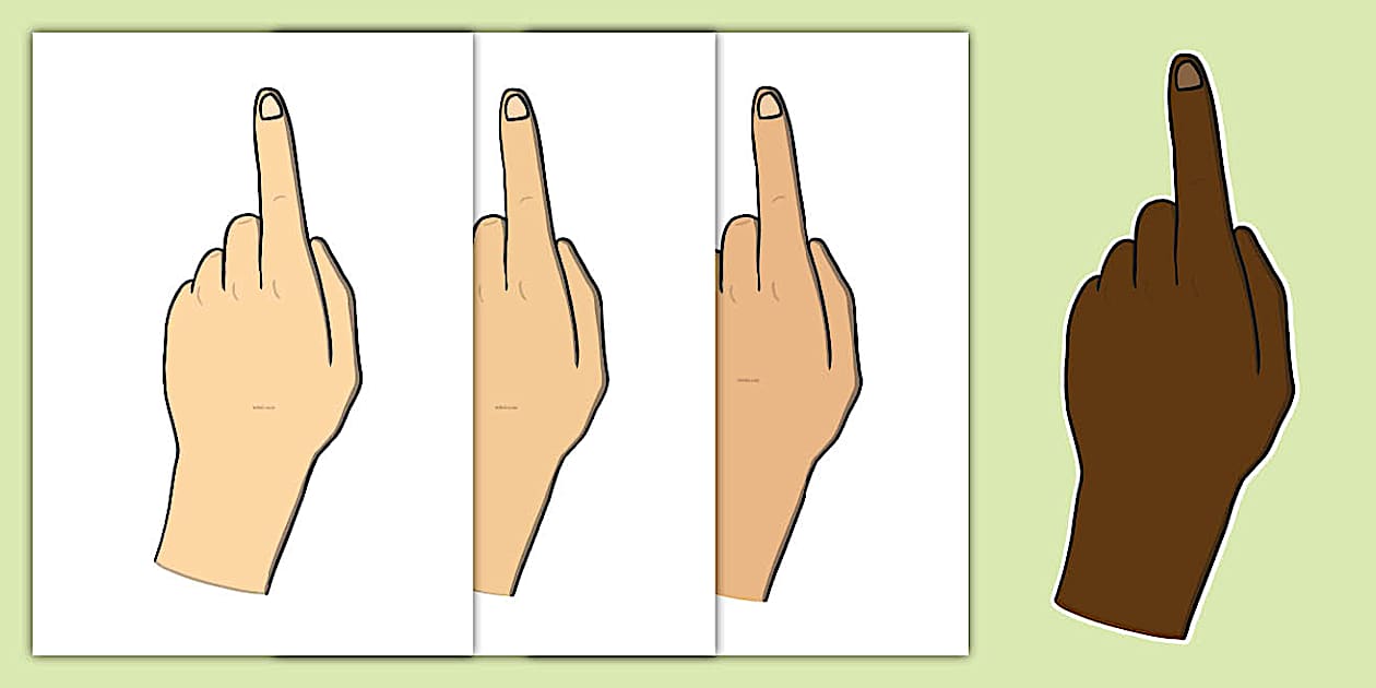 Left Handed Finger Spacer - Bwlch Bys Llaw Chwith - Twinkl