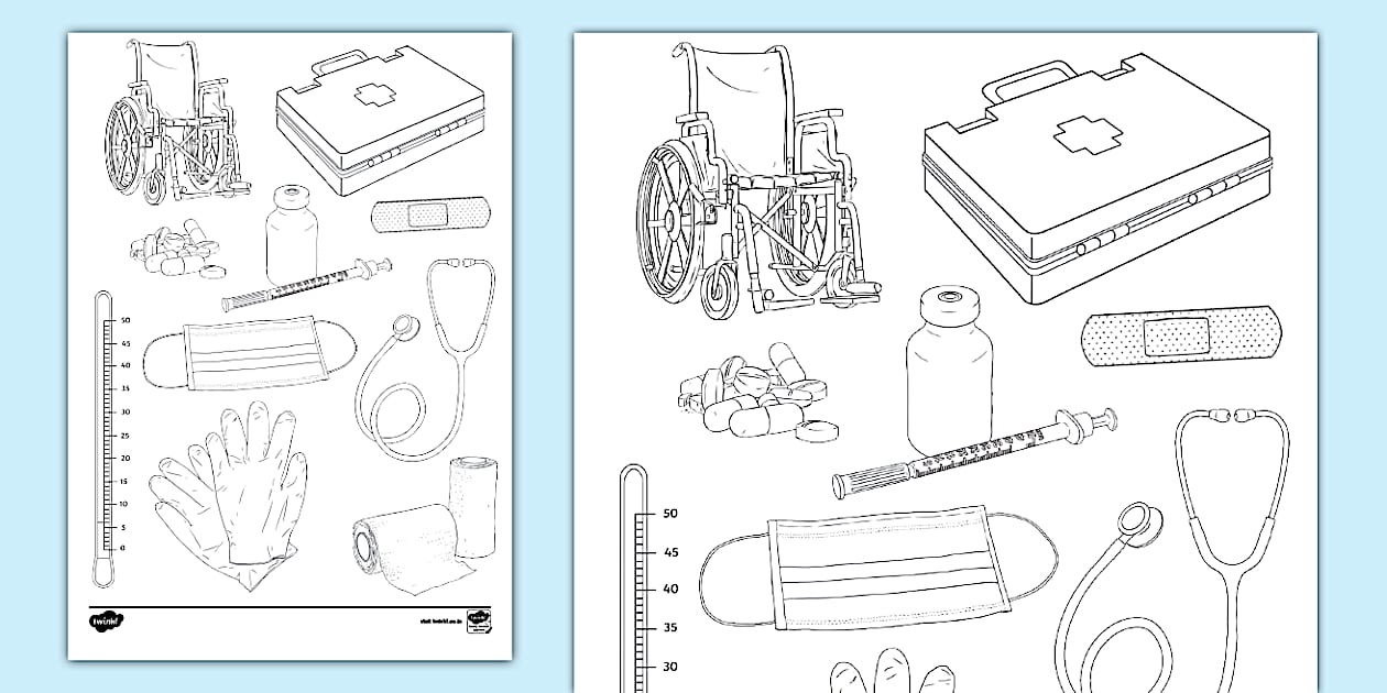 Medical Colouring Sheet (Teacher-Made) - Twinkl