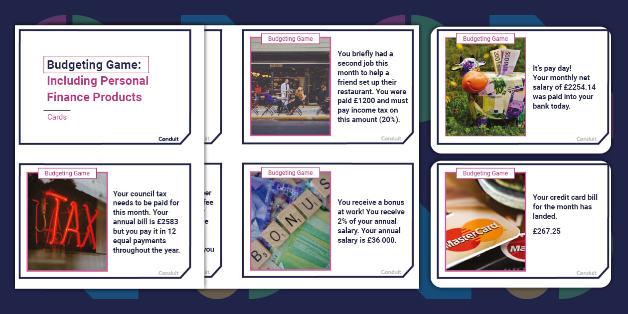 Budgeting Game: Including Personal Finance Products - Twinkl