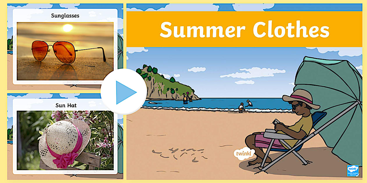 Summer Clothes Photo Display PowerPoint (teacher made)