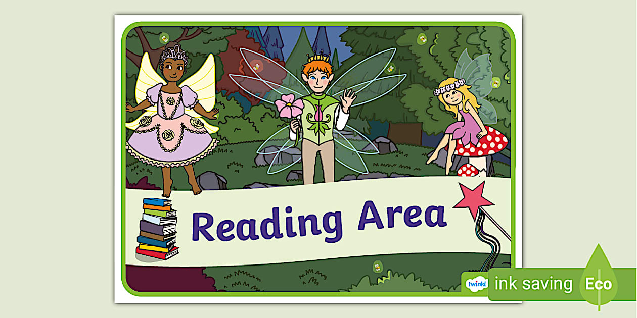 Fairy-Themed Reading Area Sign, Reading Area,Fairy,Display