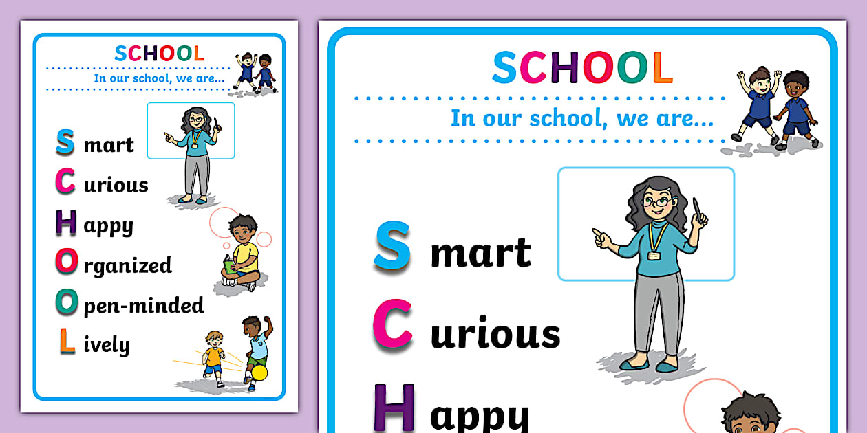 SCHOOL | Poster (teacher made) - Twinkl