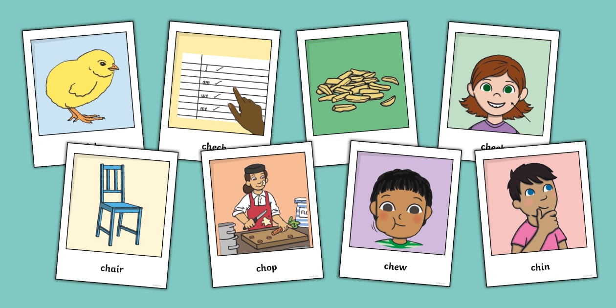 The 'ch' Sound Instant Photo Style Display Images - Twinkl