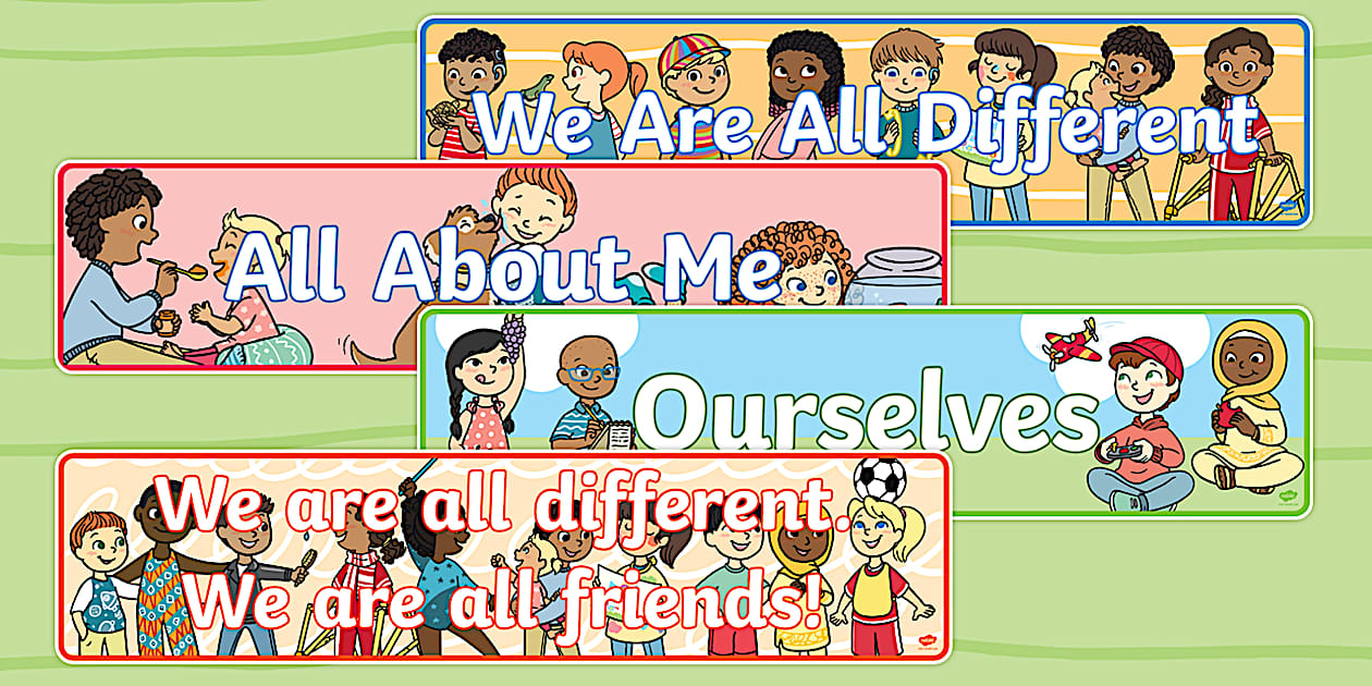 We Are All Different Display Banners Resource Pack - Twinkl