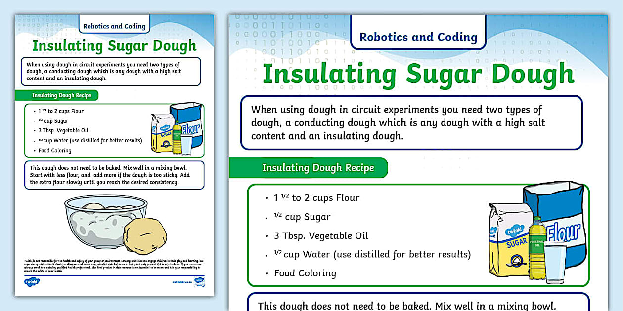 Robotics and Coding - Insulating Sugar Dough (Teacher-Made)