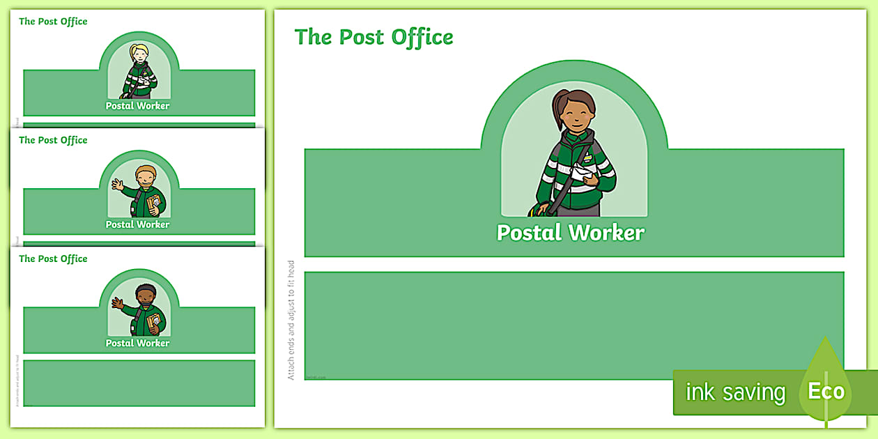 The Post Office Aistear Role-Play Headbands (Teacher-Made)