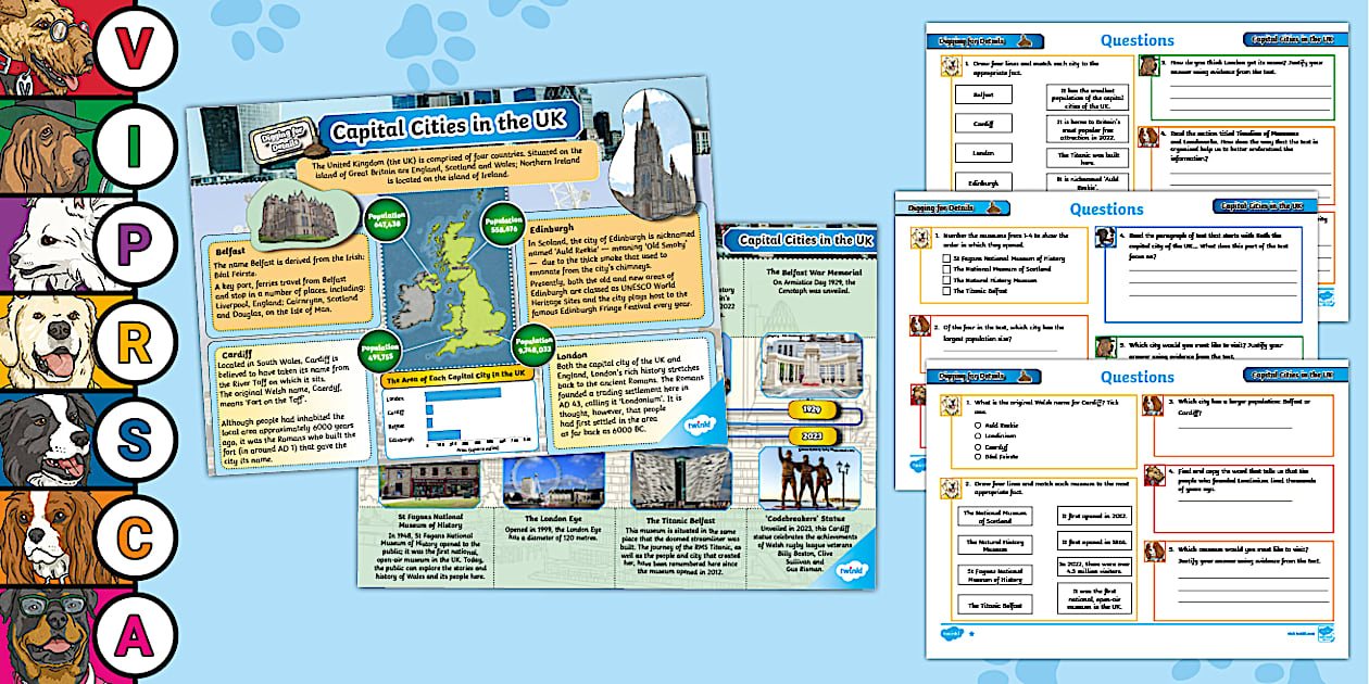 Capital Cities in the UK | Twinkl UKS2 | Comprehension