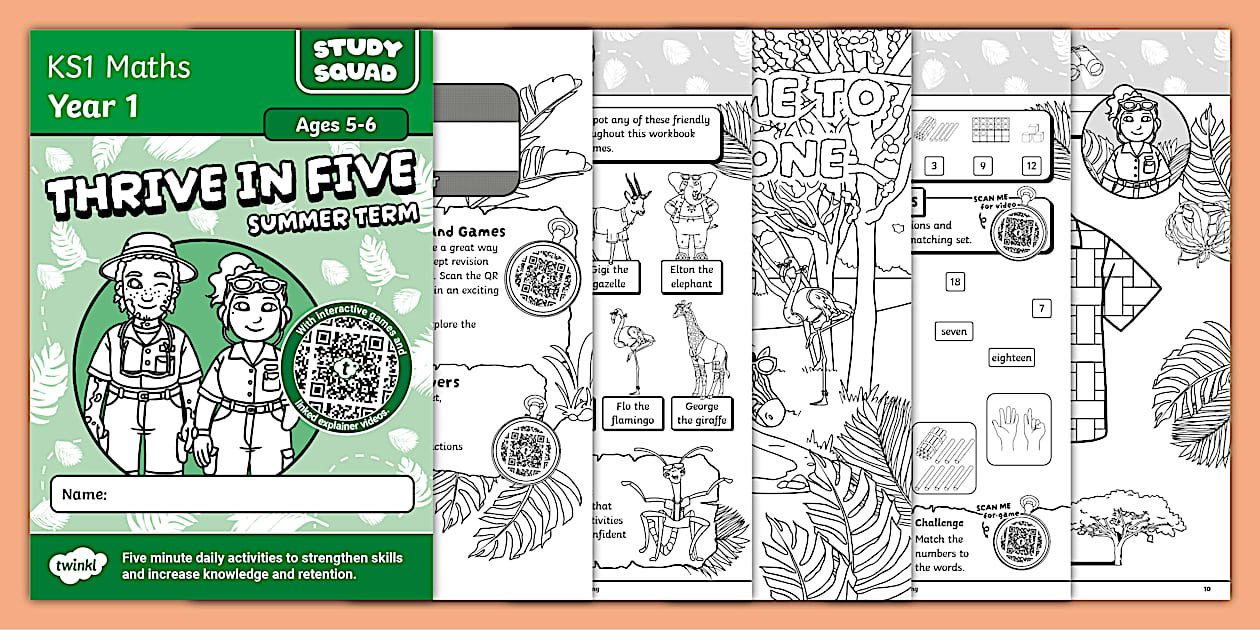 👉 Study Squad Thrive in Five Year 1 Maths Workbook Summer Term