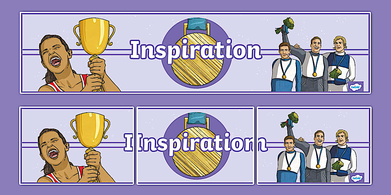 Inspiration Sporting Value Display Banner (teacher made)