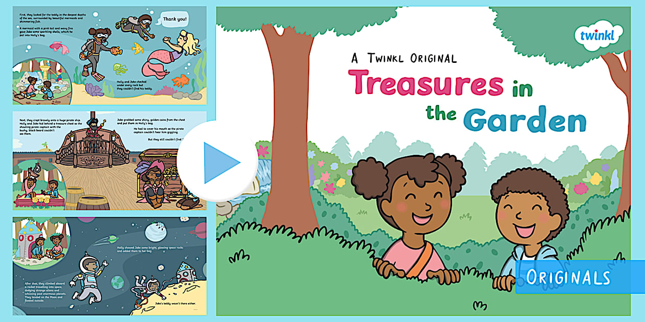 Treasures in the Garden Story PowerPoint - Imaginative Story