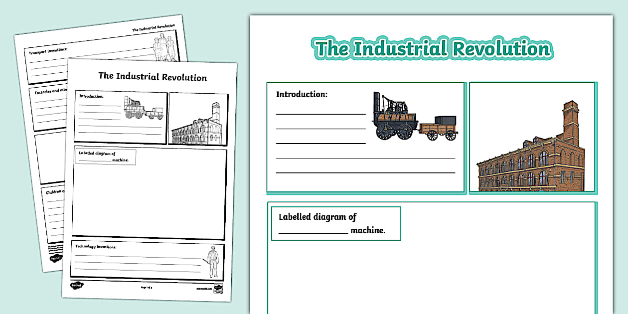 Industrial Revolution Non-Chronological Report Template