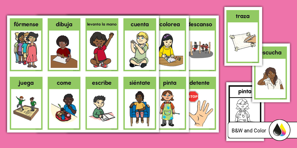 Beginning Spanish: Common Commands for Back to School