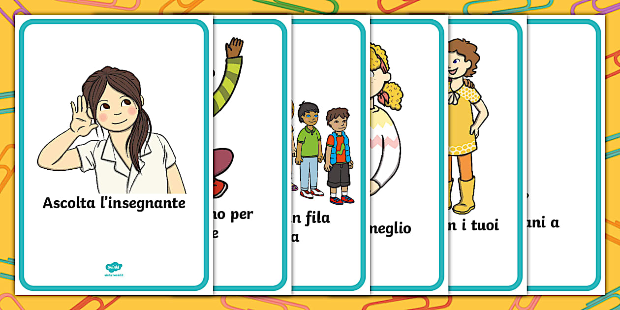 Poster Regole della Classe (teacher made) - Twinkl