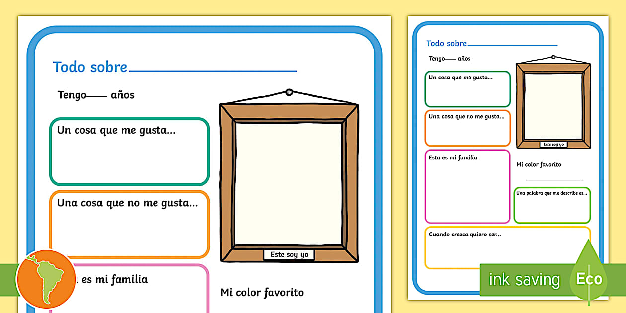 Póster: Todo sobre mí - All About Me Poster - Twinkl