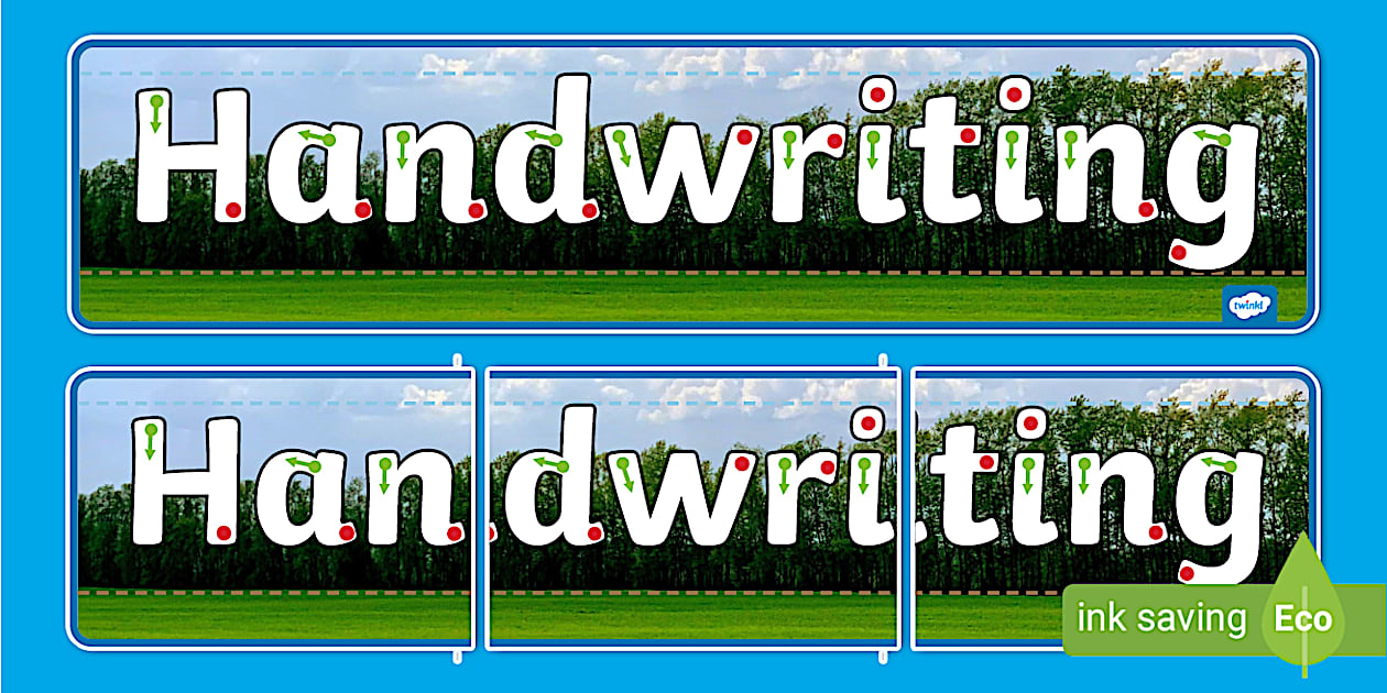 Handwriting Photo Display Banner (teacher made) - Twinkl