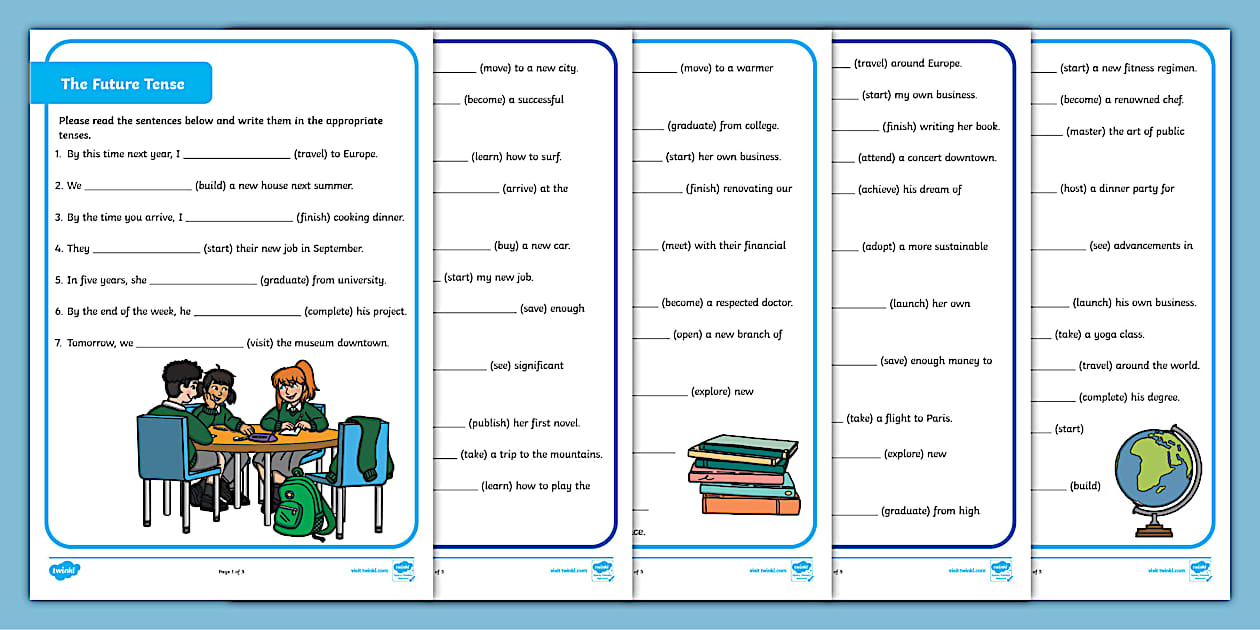 Practicing the Future Tense (teacher made) - Twinkl