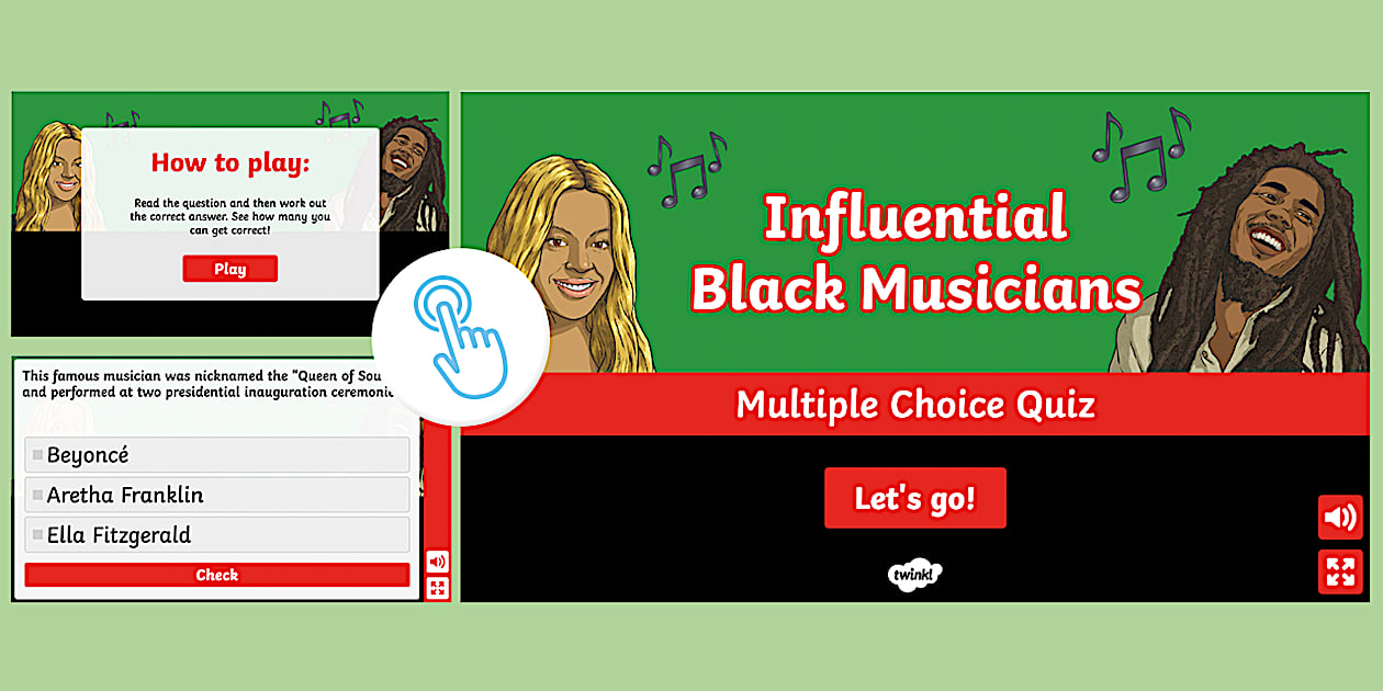 Black History Month Musicians Interactive Quiz | Twinkl USA